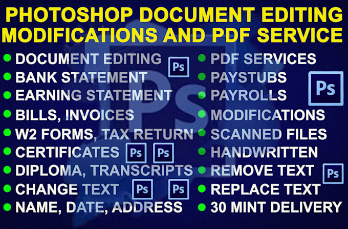 Create, edit, format all documents in ms word and photoshop by ...