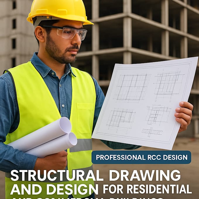 Create rcc design ,structural drawings for residential and commercial ...