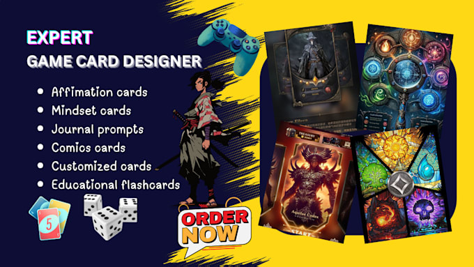 Custom playing card design card game design card illustration card game ...