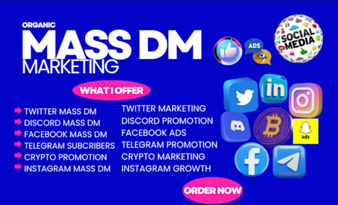 Do instagram mass dm fb mass dm nft mass dm by Brainkevi | Fiverr