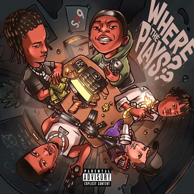 Draw eye catching hip hop rap cartoon style design and character ...