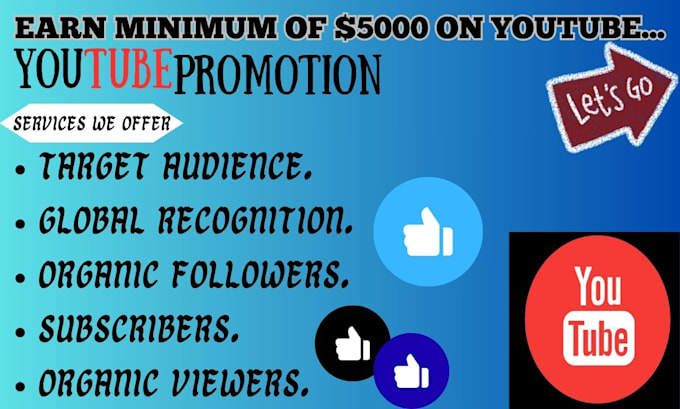 Youtube promotion and monetization by Hassanolamiposi | Fiverr