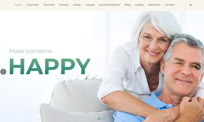 Design home care elderly care senior care website elderly healthcare ...