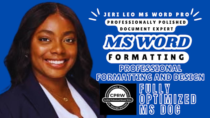 Be your ms word formatting, and editing expert making you documents ...