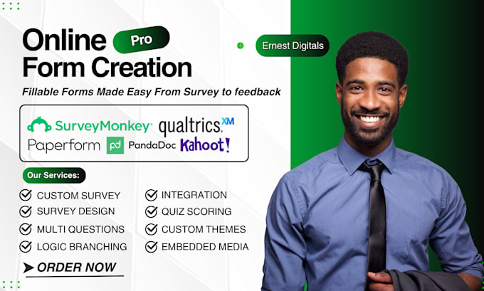 Create online forms surveys qualtrics pandadoc kahoot paperform surveymonkey by Ernestodigitals ...