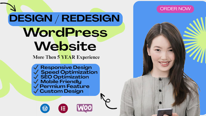 Design a responsive wordpress site with elementor pro by Sitararaim | Fiverr