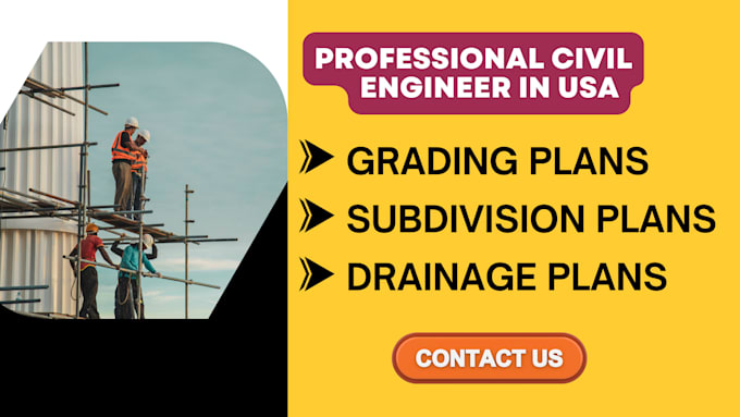 Design and pe stamp civil engineering subdivision, grading, and ...