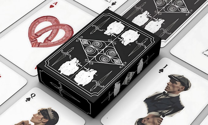 Create playing card game design, card box, card template, poker card ...