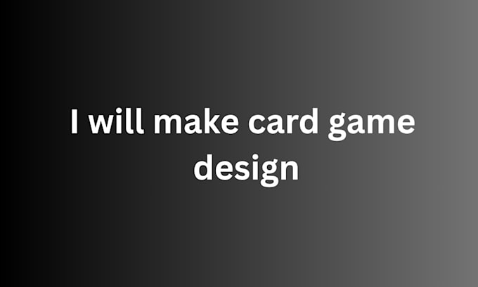 Make card game design for you by Danielcards | Fiverr