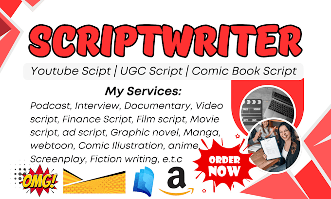 Do expert youtube script writing, ugc content, comic book, comic ...