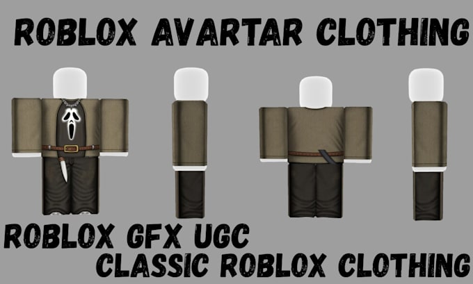 Design asthetic roblox avatar classic clothing template roblox ugc ...