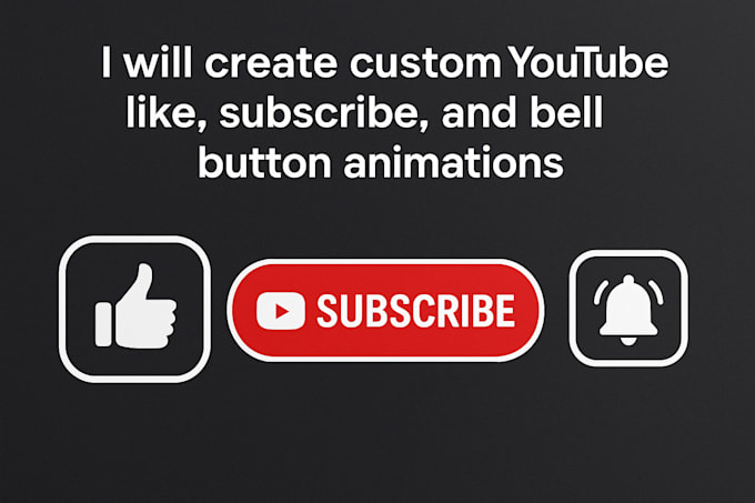 Create youtube subscribe button animations to boost engagement by Zernish_coleman | Fiverr