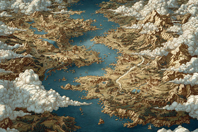 Design dnd map rpgs fantasy world map by Kierstenwillson | Fiverr