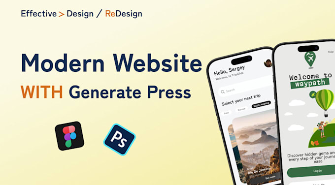 Improve your outdated ui with a modern redesign by Jonthan_far | Fiverr