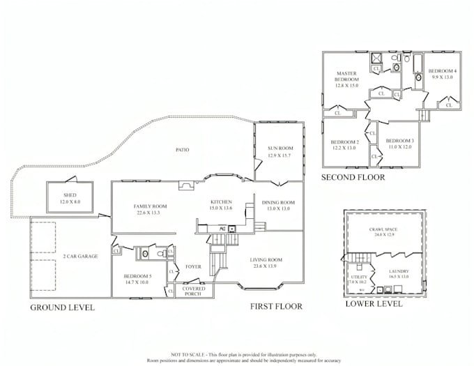 Do 2d floor plans with accurate layouts dimensions nd professional home ...