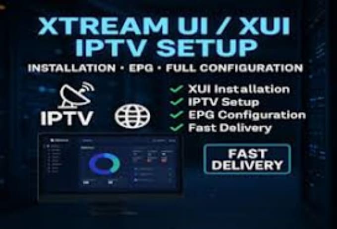 Setup iptv panel with xtream ui xui server and epg configuration by ...