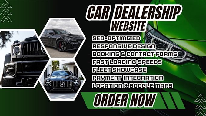 Design car rental website with booking system, fleet showcase, seo by ...