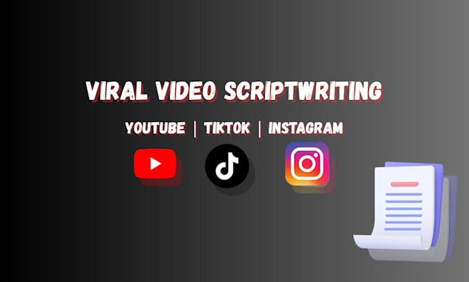 Write engaging scripts for youtube, tiktok, or shorts by Lukasalerno | Fiverr