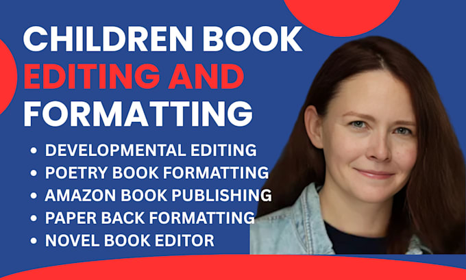 Do poetry editor, children book editing and formatting novel book ...