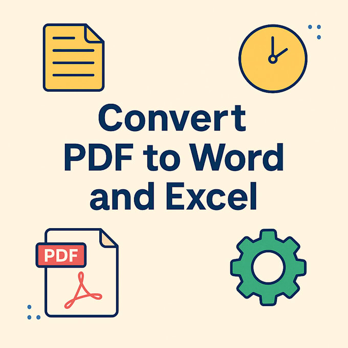 Convert your pdf to editable word or excel by Techdoc_assist | Fiverr
