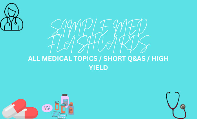 Create simple medical flashcards and notes by Studywithmeds | Fiverr