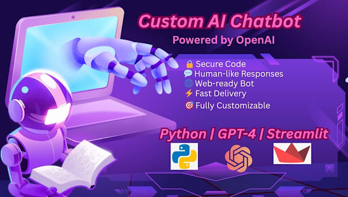 Build a powerful ai chatbot using python and openai gpt api by Webgentic_ | Fiverr