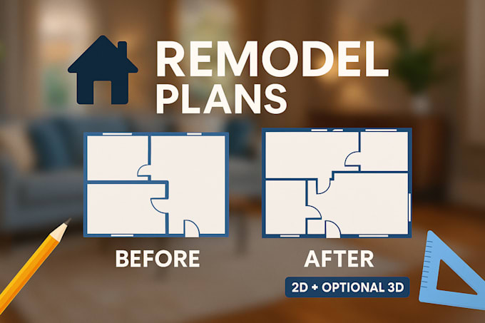 Draw adu city permit drawing, remodel plans, house plans, and ...
