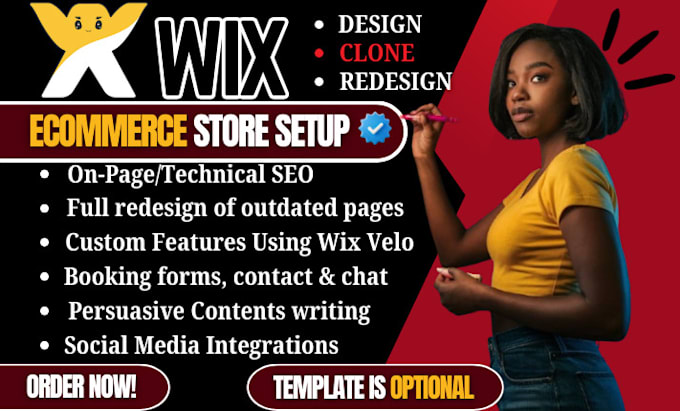 Design clone responsive wix website onpage seo content writing wix velo ...