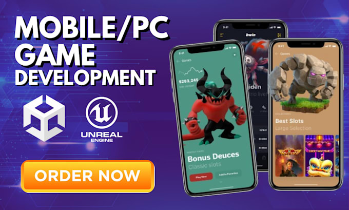 Build unity mobile video game android mobile game 2d multiplayer unity game by Jackson_dev056 ...