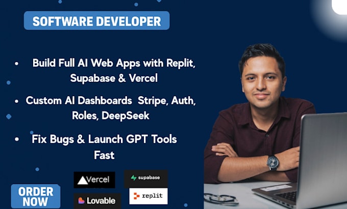Build Lovable Ai Replit App Fix Loveable Bug Deepseek Vercel Web App Supabase By Amirkhan0123