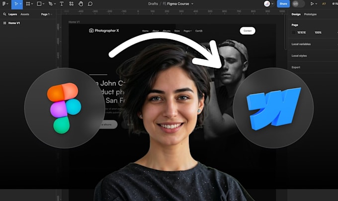 Design and develop a responsive webflow website or convert figma to webflow by Ismail_aiu | Fiverr