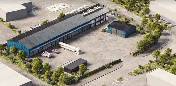 Remodel 3d industrial logistics warehouse,factory design,modern bakery ...