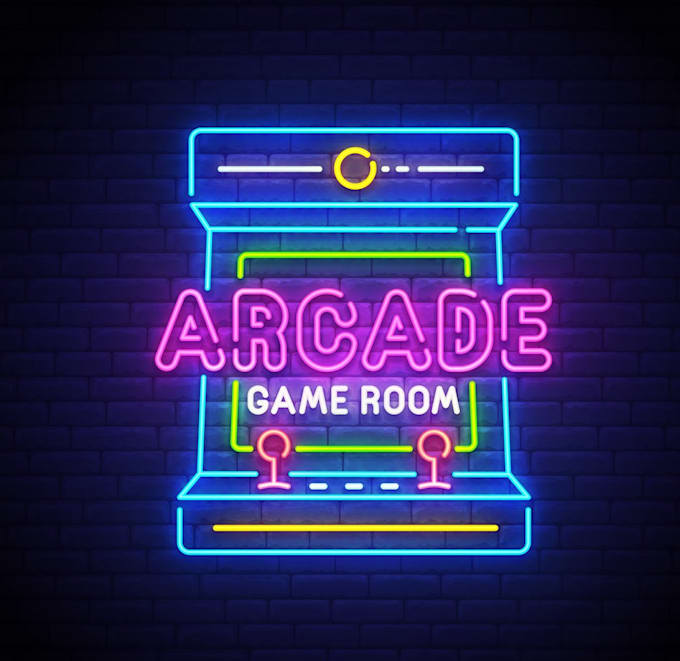 Custom arcade logo design retro, neon and gaming inspired branding by ...