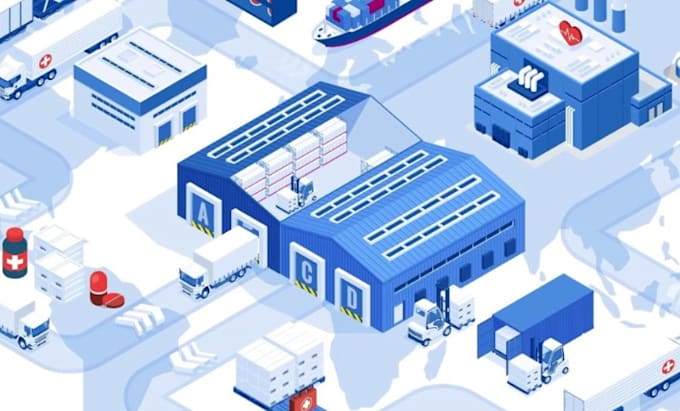 Do 3d isometric animation, isometric illustration, isometric animated ...