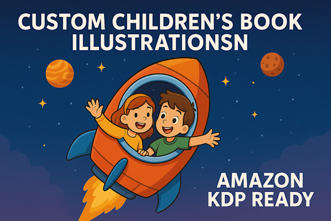 Illustrate childrens storybook kdp illustration kids picture book ...