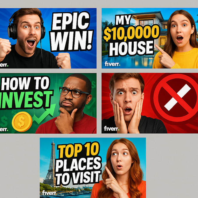 Create custom youtube thumbnails fast for your channel by Youngartist14 ...