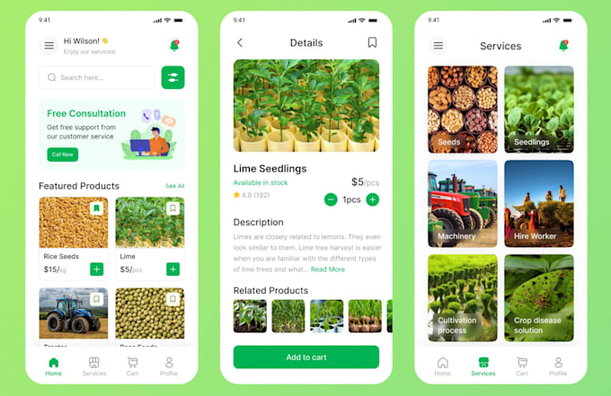 Develop farm management app, agriculture marketplace app, livestock app ...