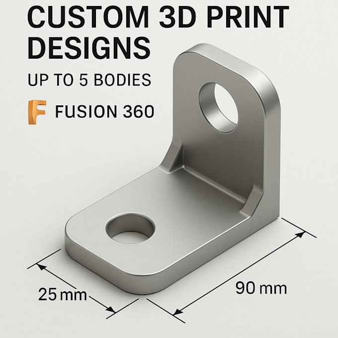 Create functional 3d print designs fusion 360 expert by Zincleadalloy ...