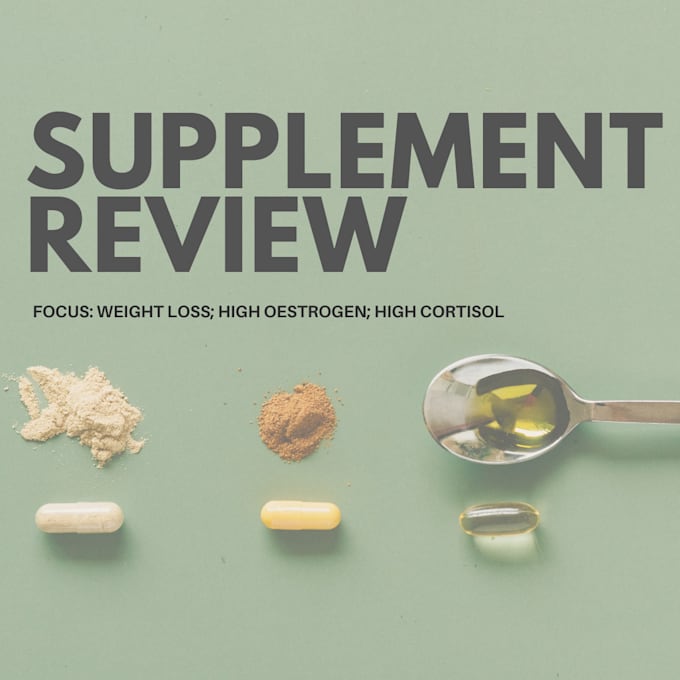 Review your supplement protocol by Hannahnutrition | Fiverr