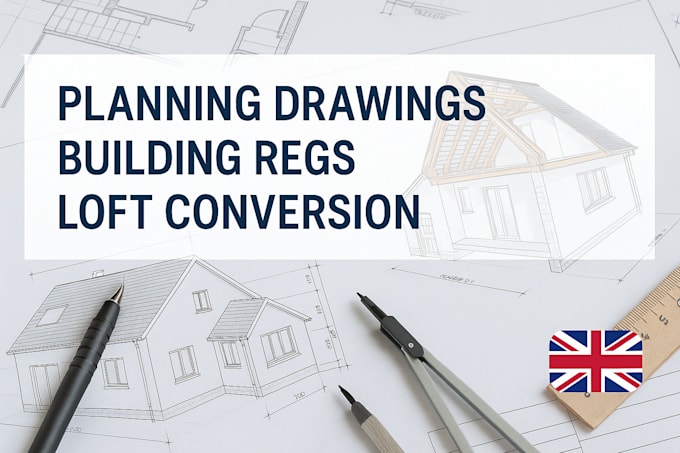 Do building regs drawing, planning permission drawing, and loft conversion by Ryandalton01 | Fiverr