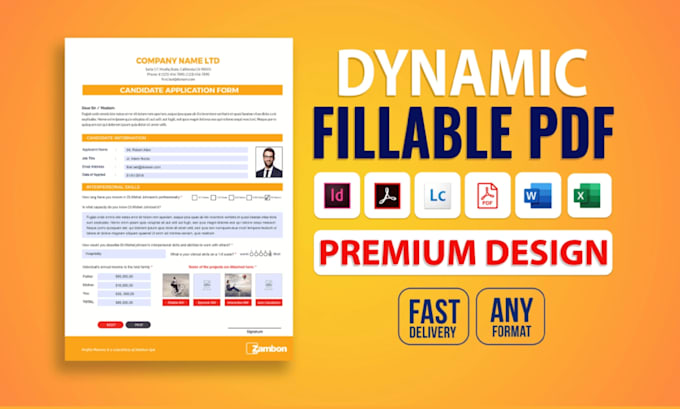 Create interactive pdf, fillable pdf, form design, checklist and ...