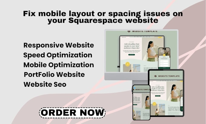 Fix mobile layout or spacing issues on your squarespace website by Liselottedesign | Fiverr