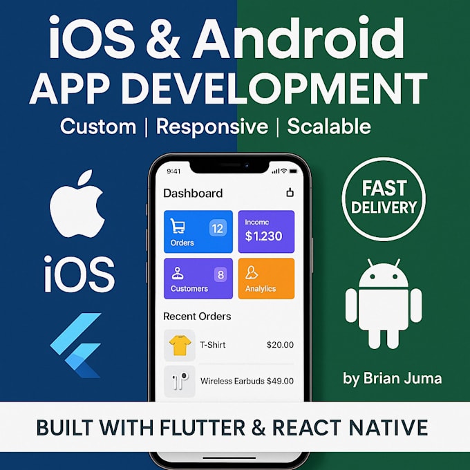 Develop high quality ios and android mobile apps using react native or flutter by The_shinners ...