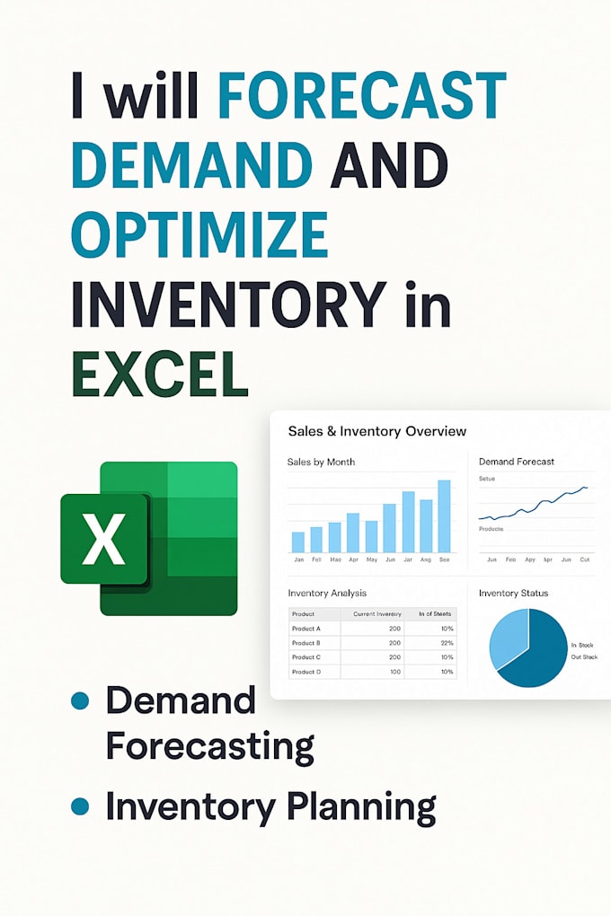 Analyze sales, forecast product demand, and optimize inventory by Samforecasts | Fiverr