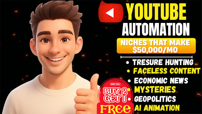 Setup faceless youtube automation channel, ai animation faceless videos ...