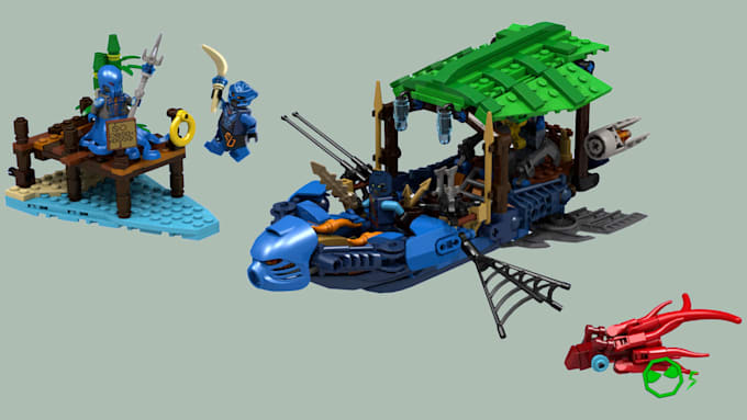 Custom 3d lego model lego set technic lego design, moc, bike, car, ship ...