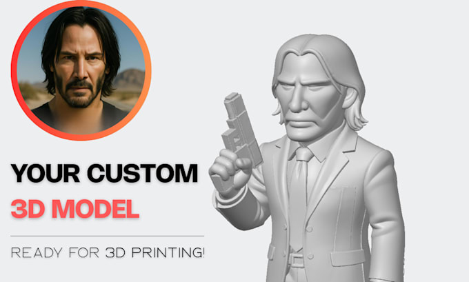 Create your print ready 3d figure by Ismaildogan1 | Fiverr