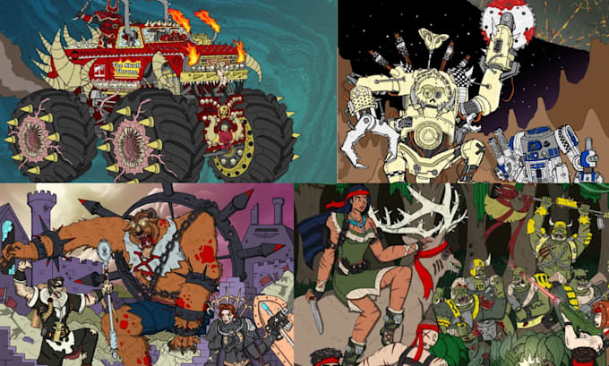 Do digital fan art for pokemon sonic starwar digimon onepiece dnd ...