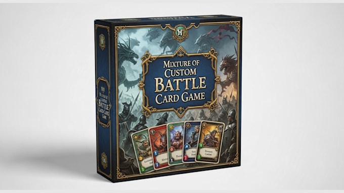Design custom card game box illustration for you by Joshshhe | Fiverr