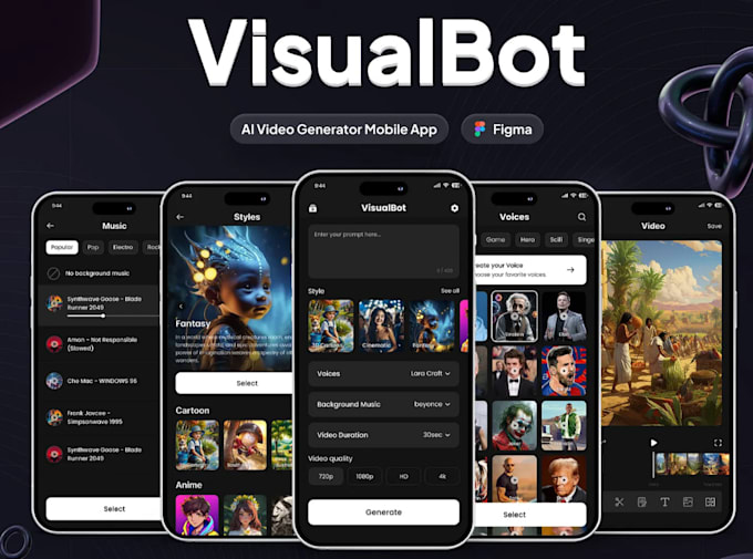 Build image generator app ai saas website saas ai chatbot ai video generator app by Qaznikoryarv ...